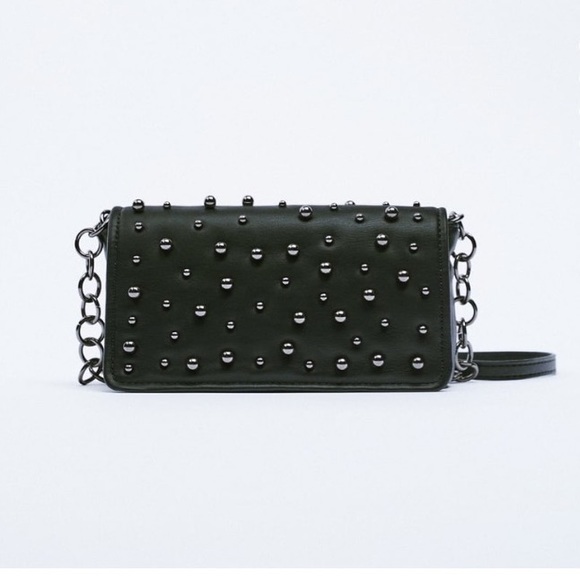 Zara | Bags | Zara Beaded Crossbody Bag Black | Poshmark